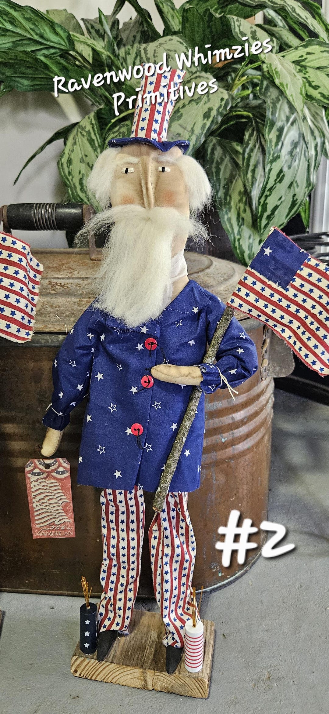 Primitive Uncle Sam Prim Uncle Sam Primitive Patriotic Decor Patriotic ...