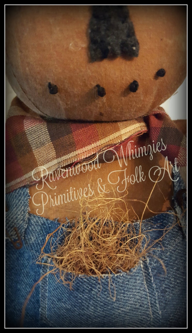 Hector - Primitive Pumpkin Man PDF PATTERN Only - Etsy