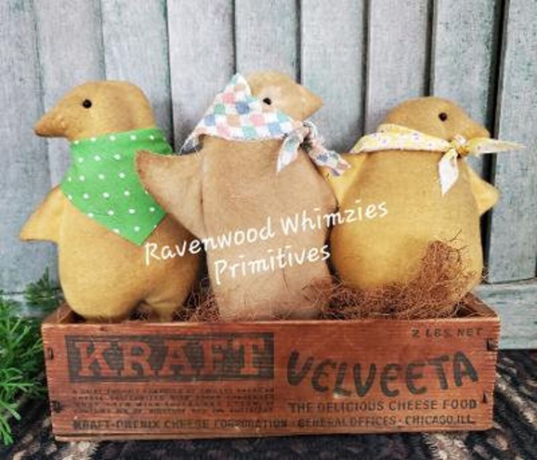 Primitive Easter, Primitive Easter Decor, Prim Chicks, Primitive Rabbit, Primitive Chicken ...