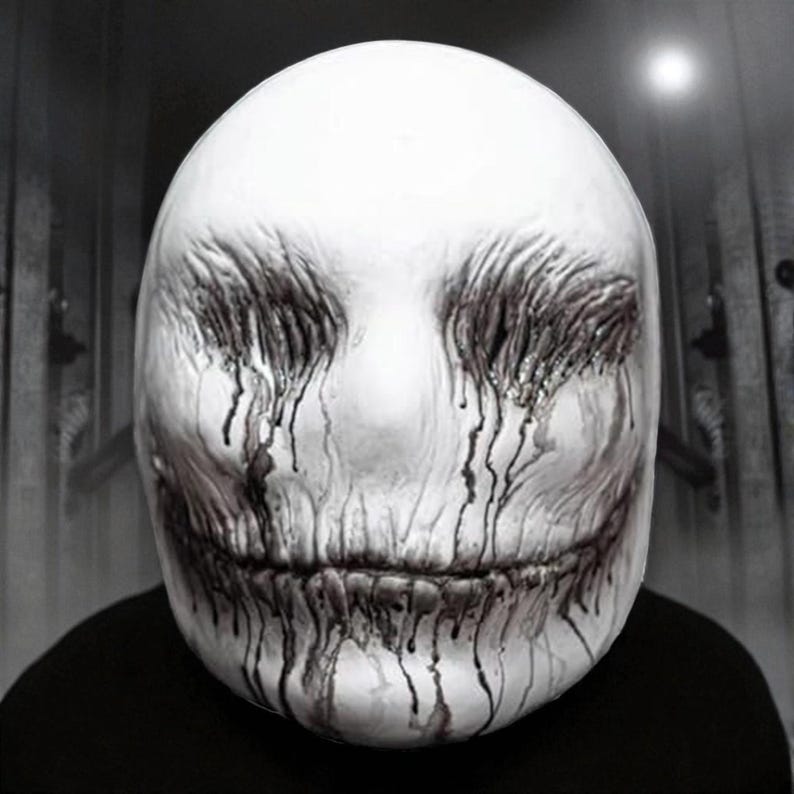 Demon Skeleton Latex Mask, Creepy Halloween Horror Full Face Mask ...