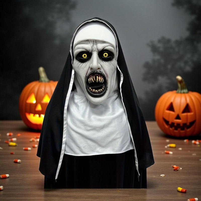 The Nun Mask - Etsy New Zealand