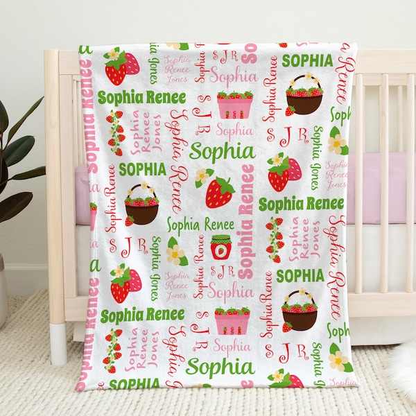 Strawberry Shortcake Blanket - Etsy