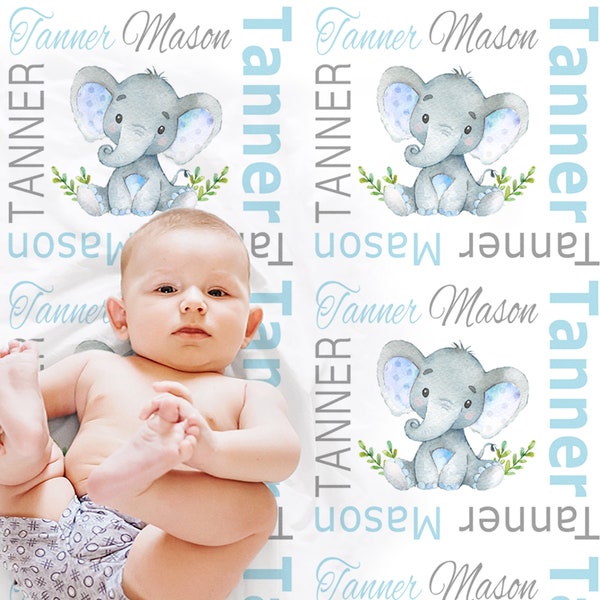 Blue Gray Elephant - Etsy