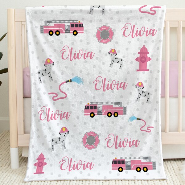 Fire Truck Blanket - Etsy