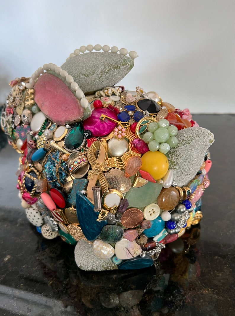 Junk Art Rabbit, Centerpiece, Sculpture, Object Dart - Etsy