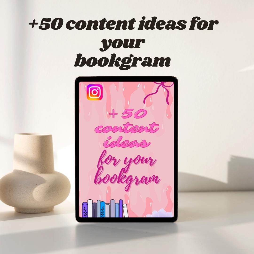 50+ Bookish Content Ideas to Post on Your Bookstagram - Etsy