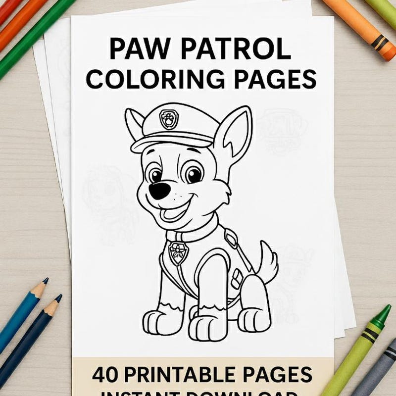 Paw Patrol Topper Pdf - Etsy