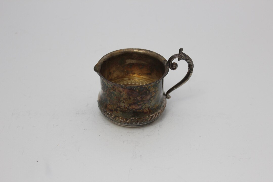 Vintage Silver Creamer Pot - Etsy