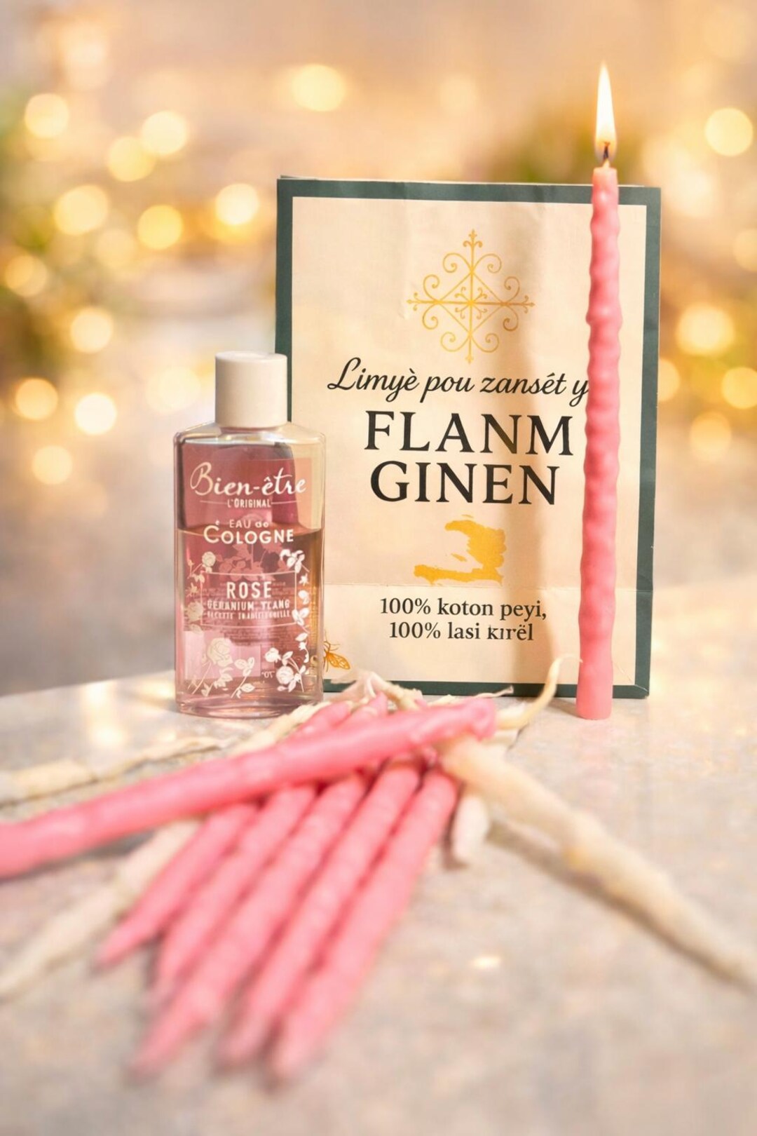 2 Beeswax Ritual Candle/ Chandel Lasi Rose/pink. Freda. Bouji - Etsy