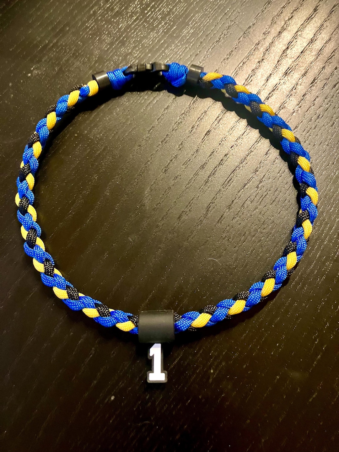 Custom Paracord Team Necklace – 4 Strand Sports Necklace With Number ...