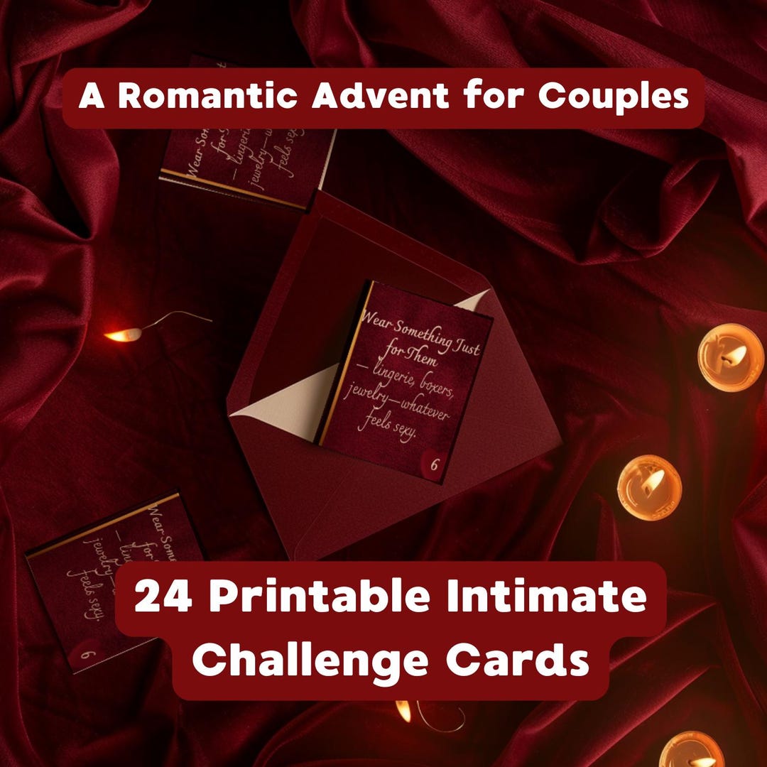 Romantic Couples Advent Calendar • Printable Intimate Date Cards ...