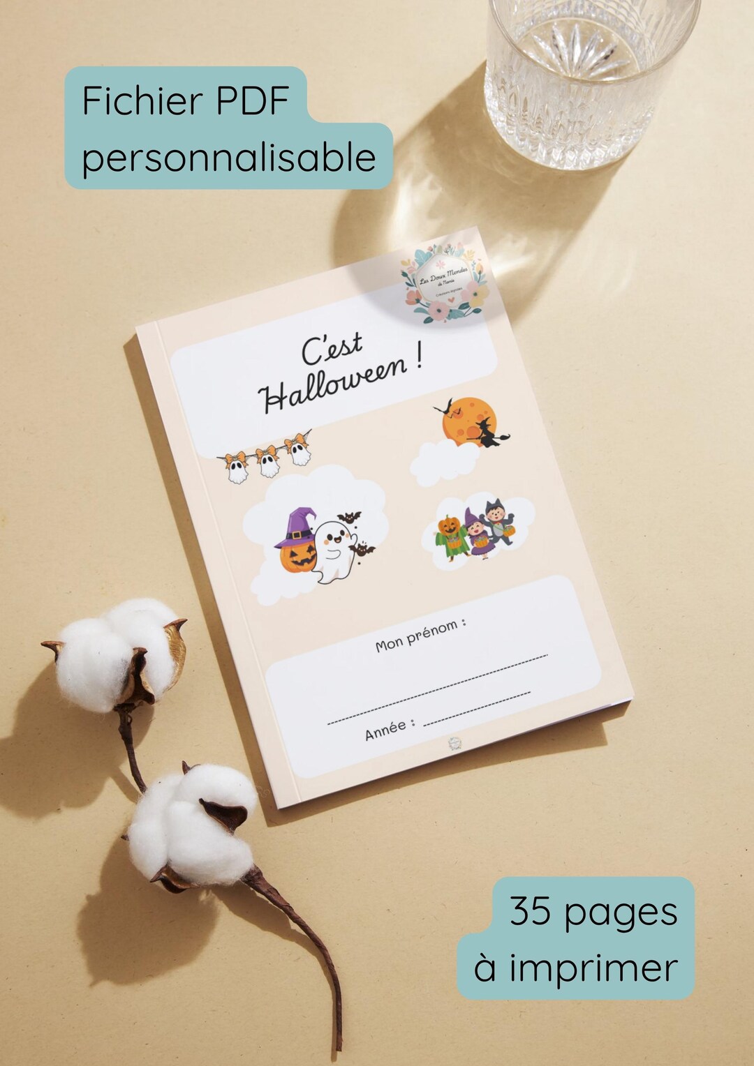 My Activity Booklet - It's Halloween - Personalized PDF File to Print ...