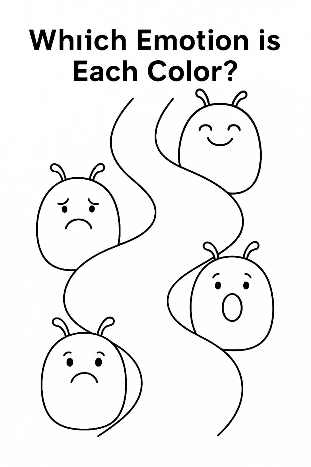 Color and Emotion Matching Worksheet - Printable Feelings Activity for ...