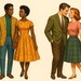 1960s Paper Doll Set: Retro Printable Ephemera (digital Download - Etsy