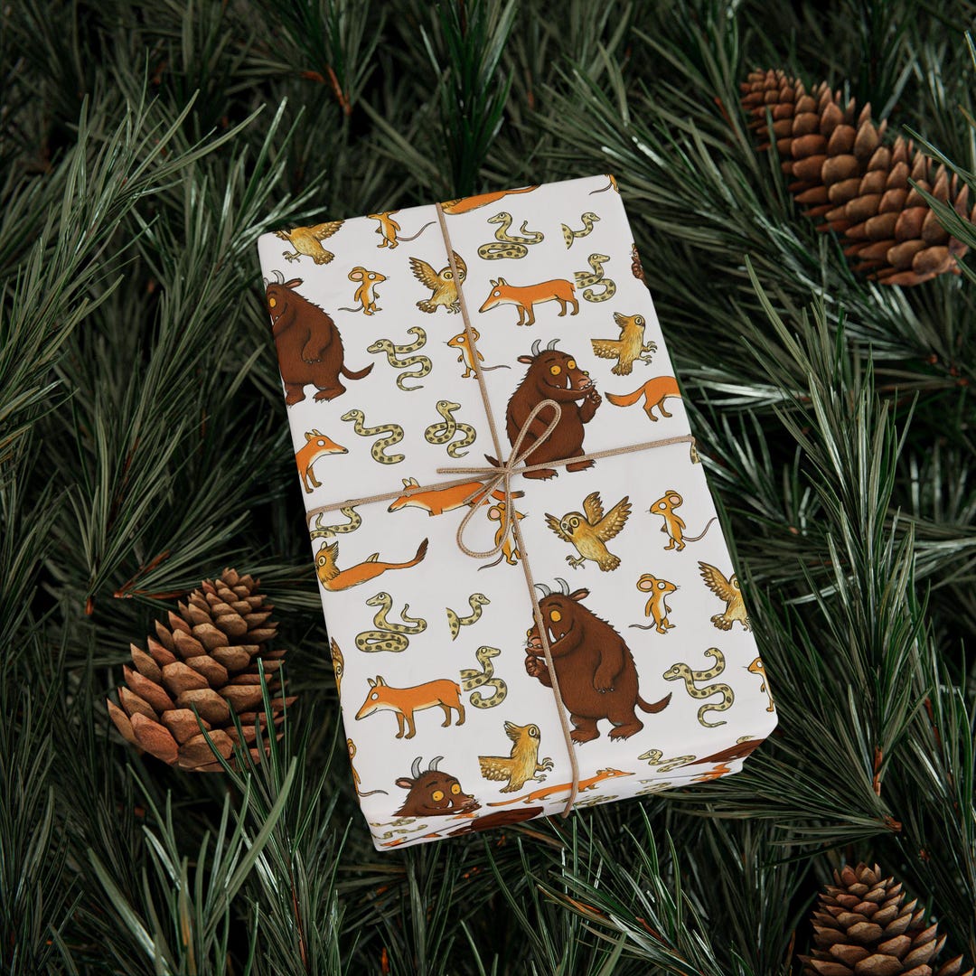 Gruffalo Wrapping Paper: Whimsical Forest Creatures, Kids Birthday ...