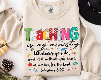 Teaching is My Ministry PNG, Christian Teacher Png, Teacher Bible Verse ...