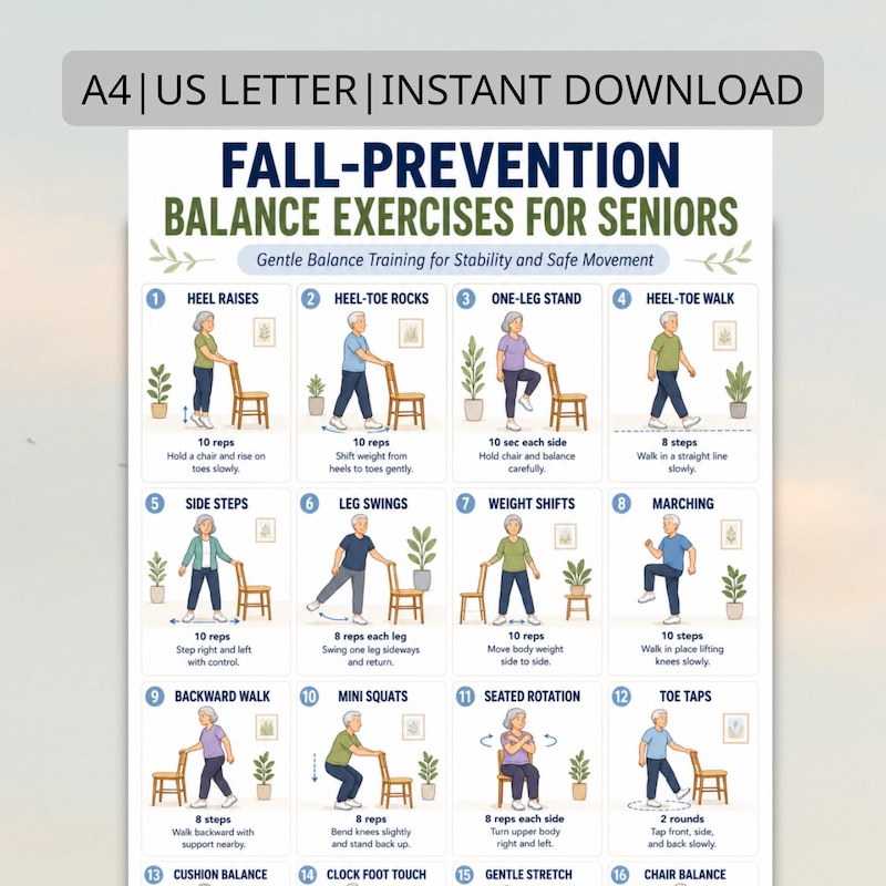 Fall Prevention Poster - Etsy