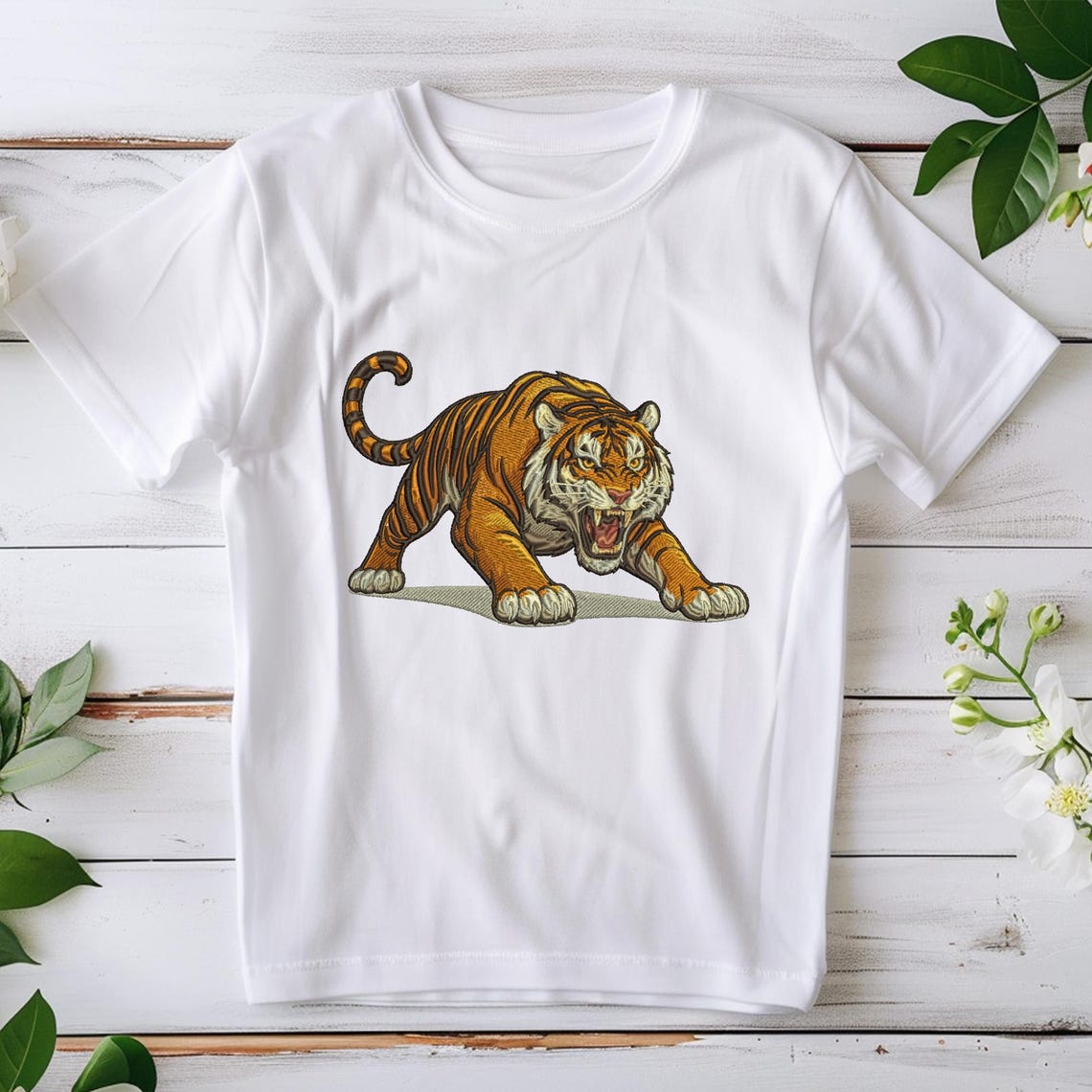 Tiger Embroidery Design, Safari Embroidery, Tiger Mini, Safari ...