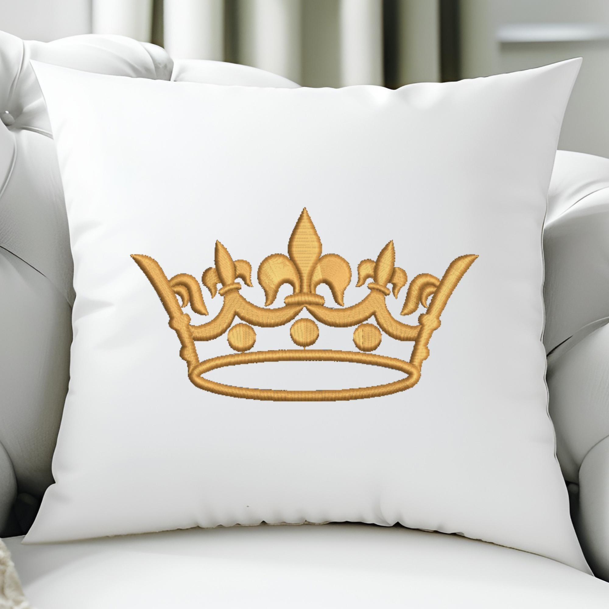 Crown Embroidery Design, Tiara Embroidery, Princess Crown Embroidery ...