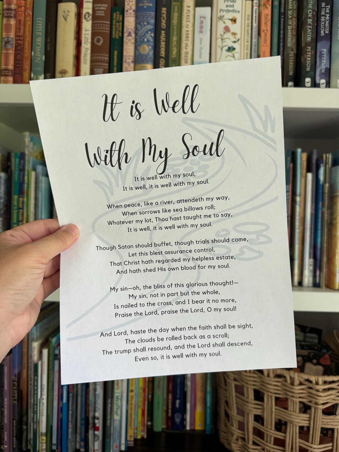 It is Well Hymn Printable - Etsy