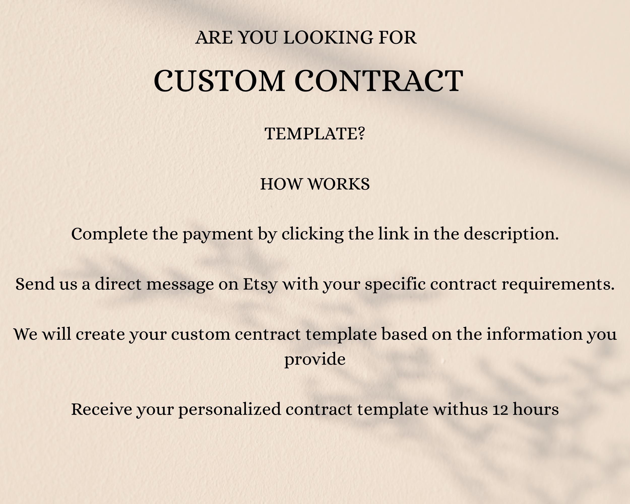 Teacher Contract Agreement Template | Editable Doc & PDF - Etsy