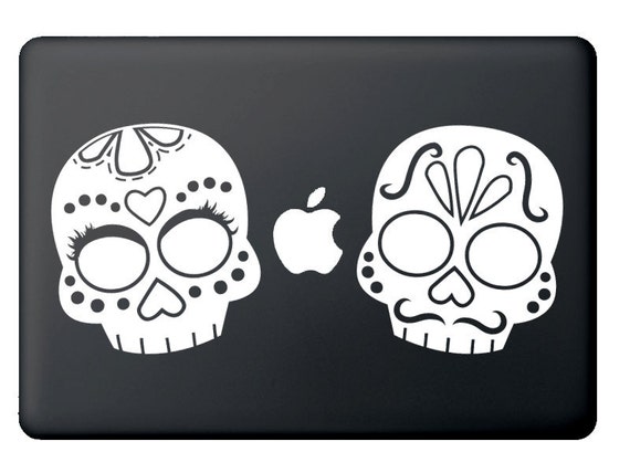 Items similar to skull vinyl decal, laptop sticker, car window on Etsy