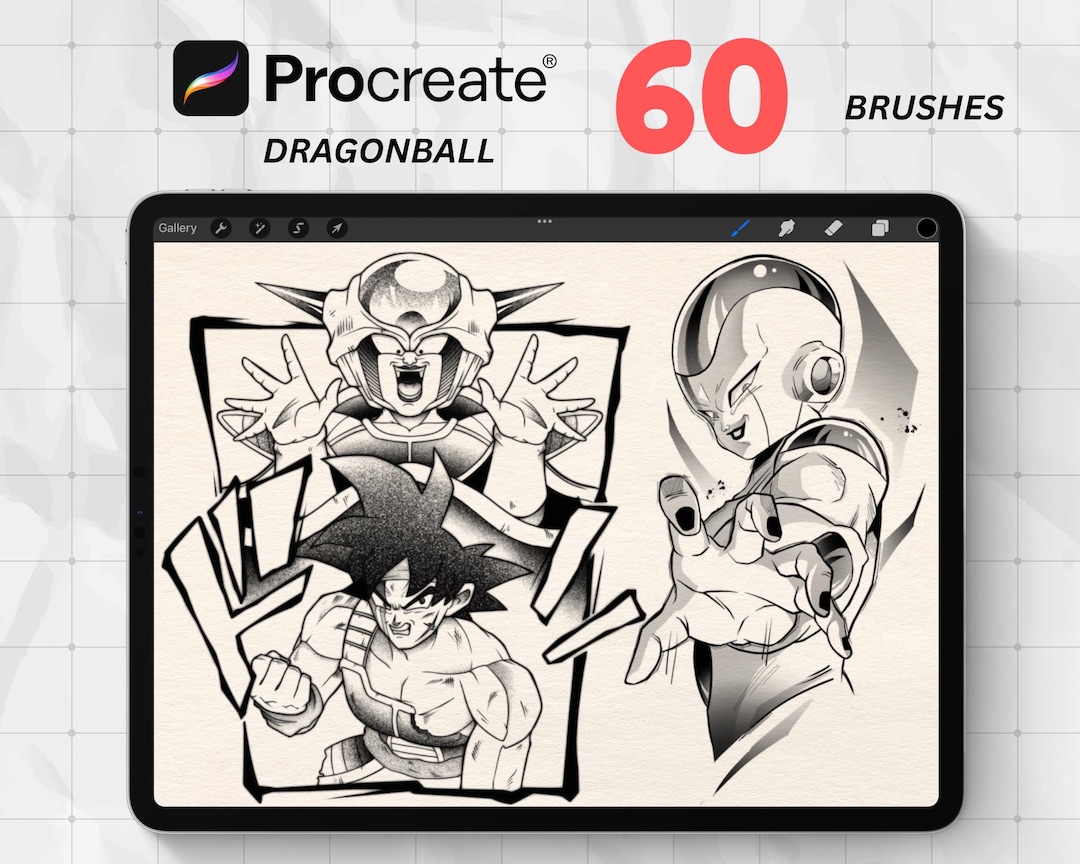60 Procreate Anime Manga Brush Bundle, Procreate Chibi Stamps ...