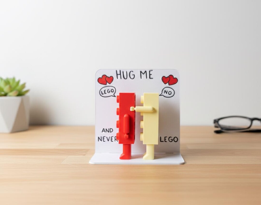 Lego Couple Decor Hugging Figures Desk Toy for Boyfriend Girlfriend ...
