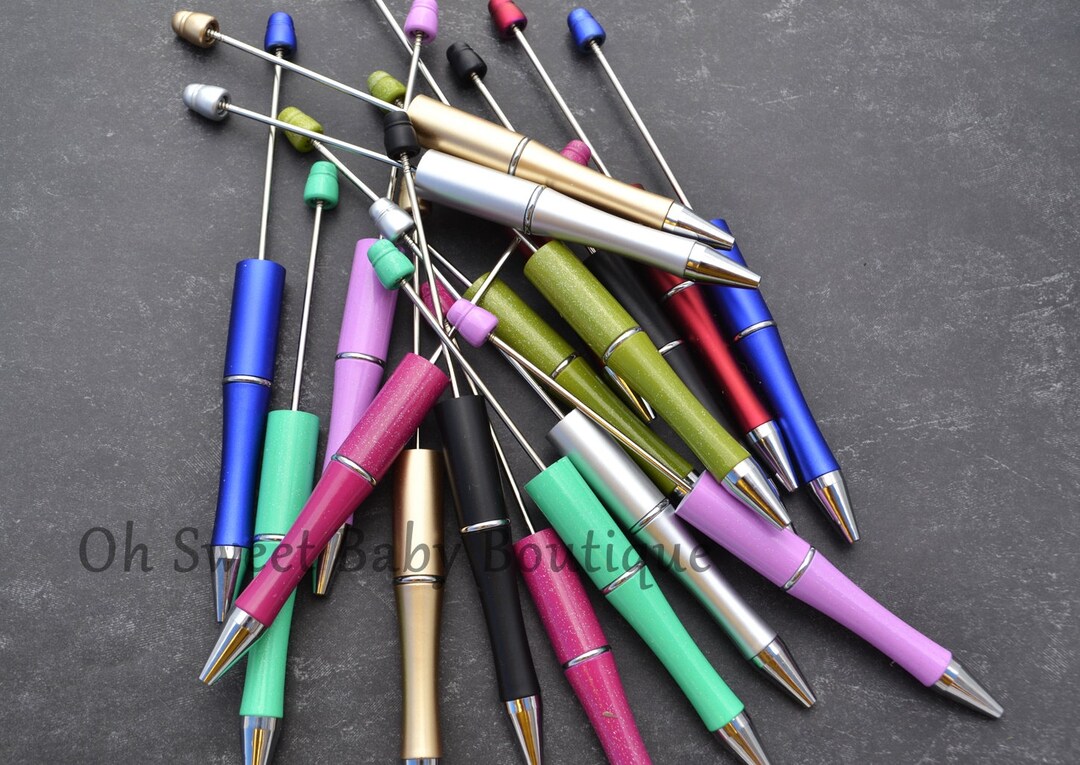 Beadable Pen Blanks, Ballpoint Pen Blank, Beading, DIY Pens, - Etsy