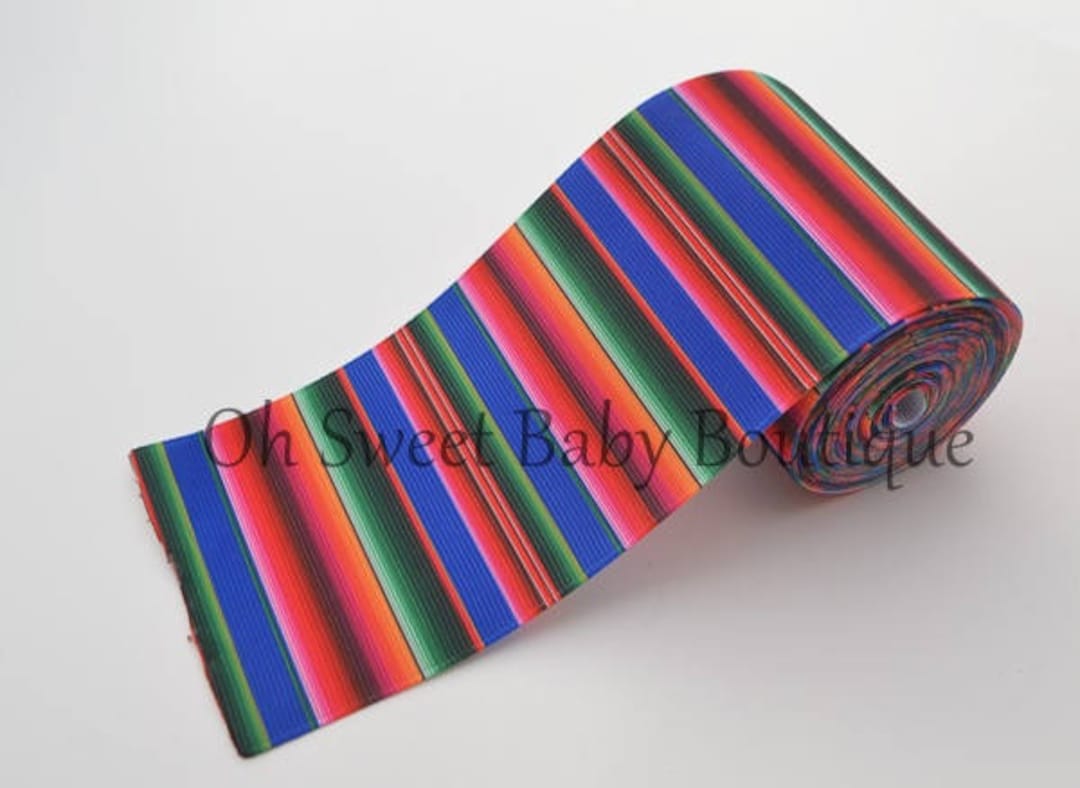 Blue Serape Zarape Mexican Blanket 3" Ribbon (1 Yard) Fiesta - Etsy