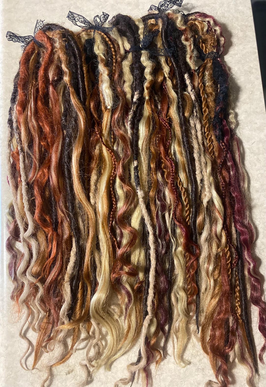 HALF PRICED* Double Ended Earth Toned and Auburn Loc Extensions - Etsy