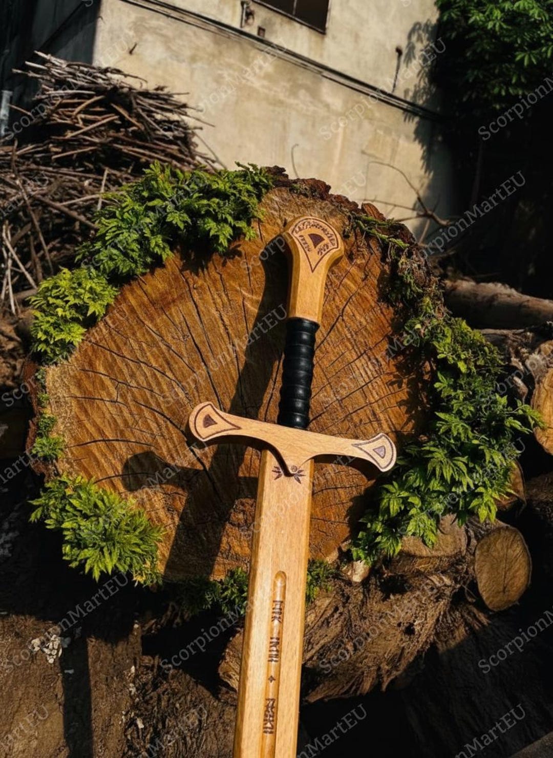Handcrafted Wooden Practice Sword for Training, Display, Collectible ...