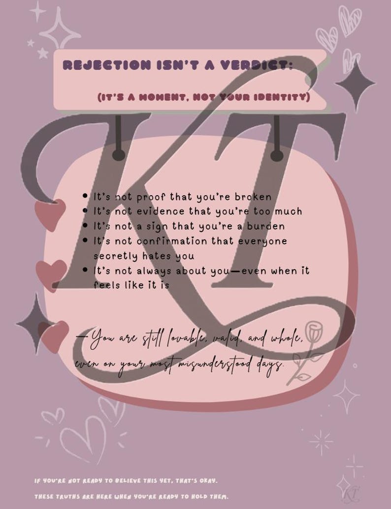 RSD Repair Kit – Printable Self-compassion Tool for Rejection ...