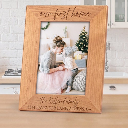 Our First Home Frame Welcome Home Frame Name Address Frame - Etsy