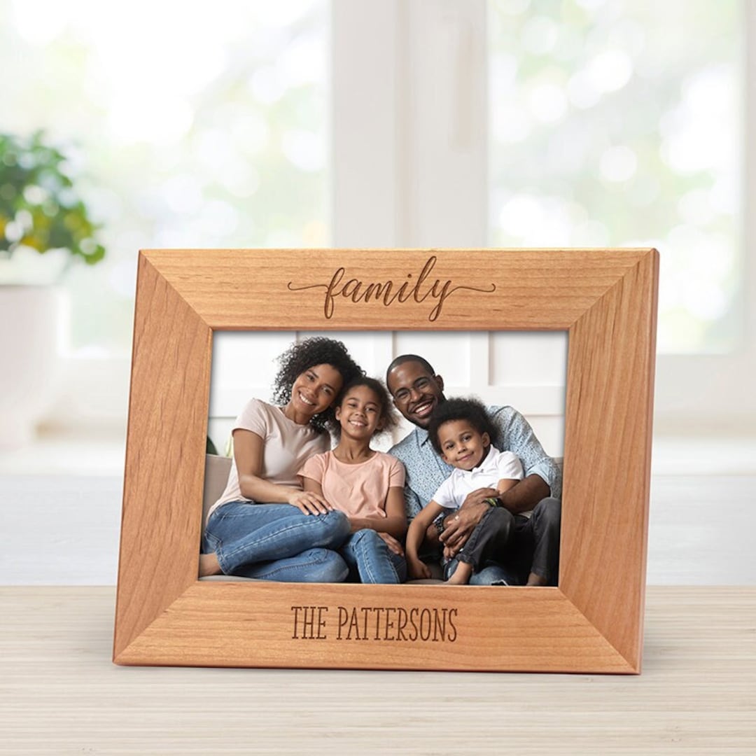 Family Photo Frame, Personalized Family Picture Frame, Custom Family ...