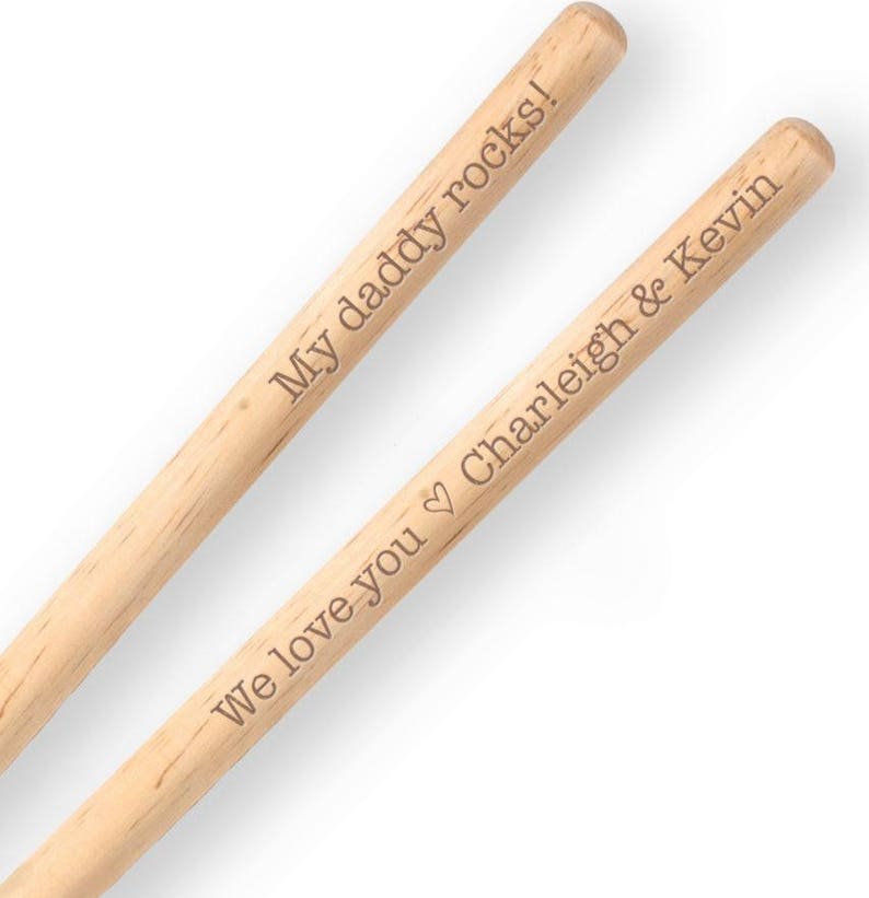 My Daddy Rocks 2B Drum Sticks Father's Day Gift | Etsy