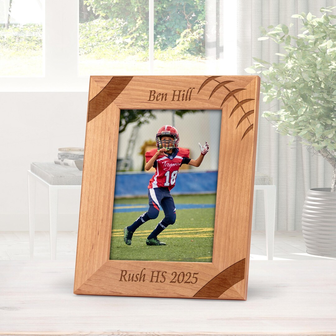 Football Frame, Personalized Coach Frame, Football Player Gift, End of ...