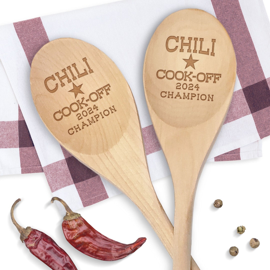 Chili Cook off Award - Cook off 1st Place - Chili Competition - Wood ...