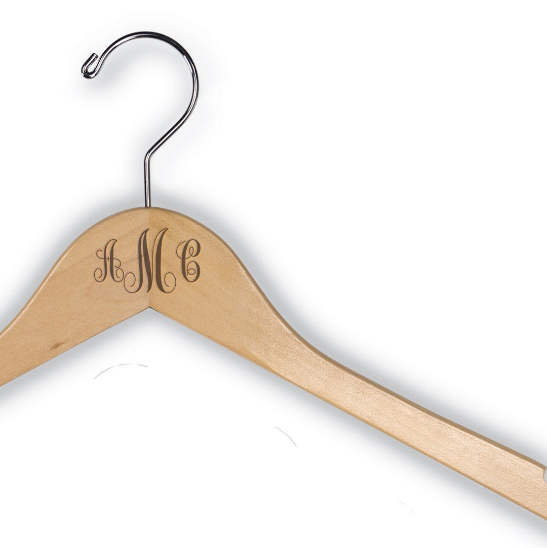 Monogrammed Wood Hanger Monogram Hanger Personalized Hanger Custom ...