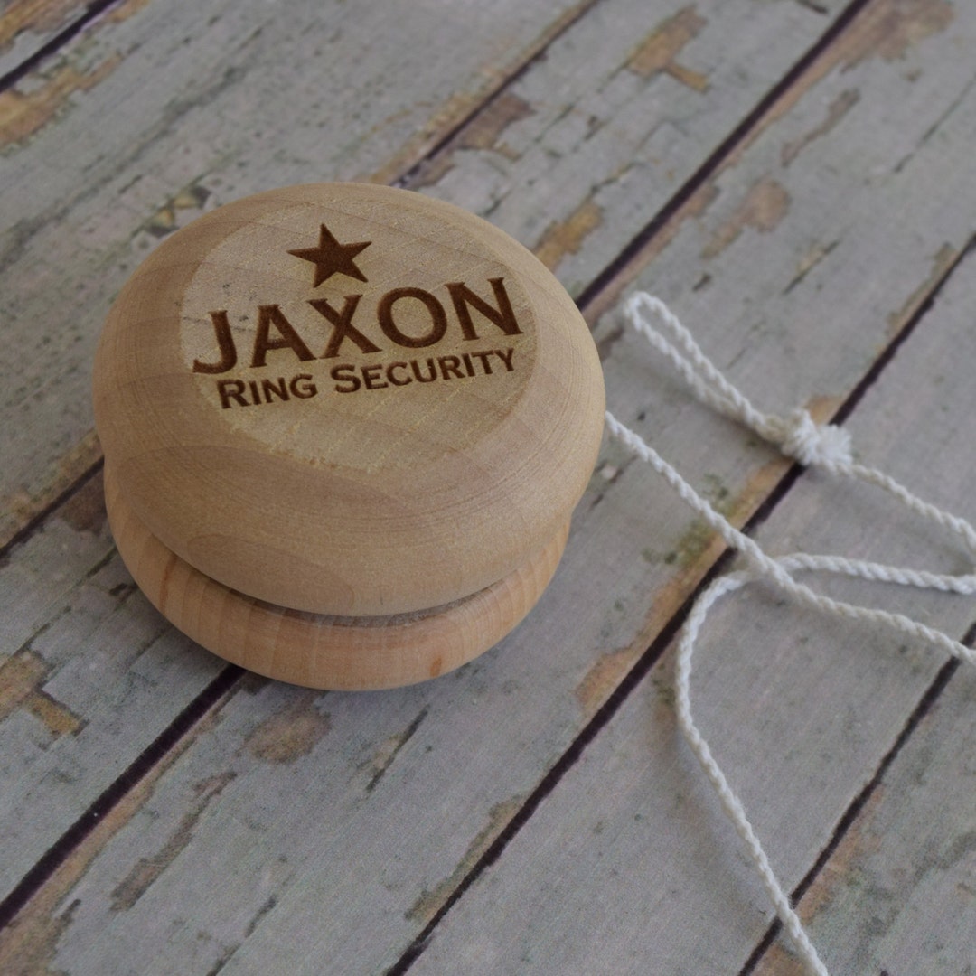 Ring Security Yo-yo Ring Bearer Thank You Gift Custom Name Toy Ring ...