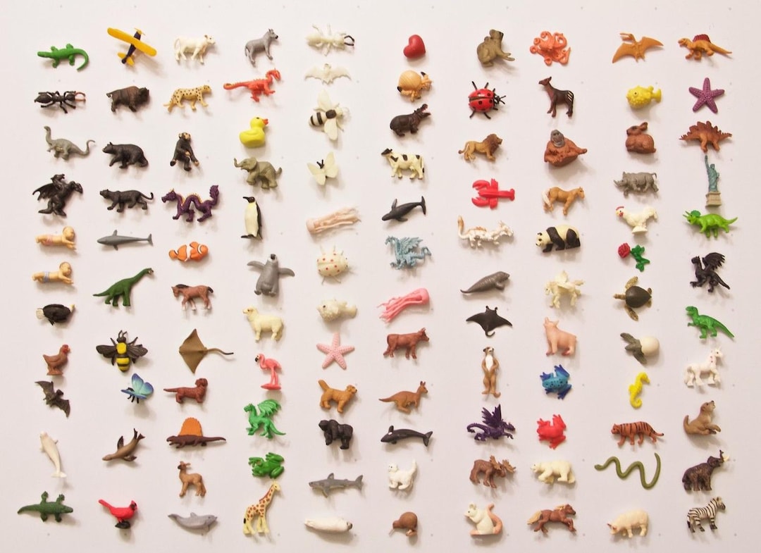 Micro Mini Rubber Animals - Farm & Pets - Choose Your Favorites - Etsy