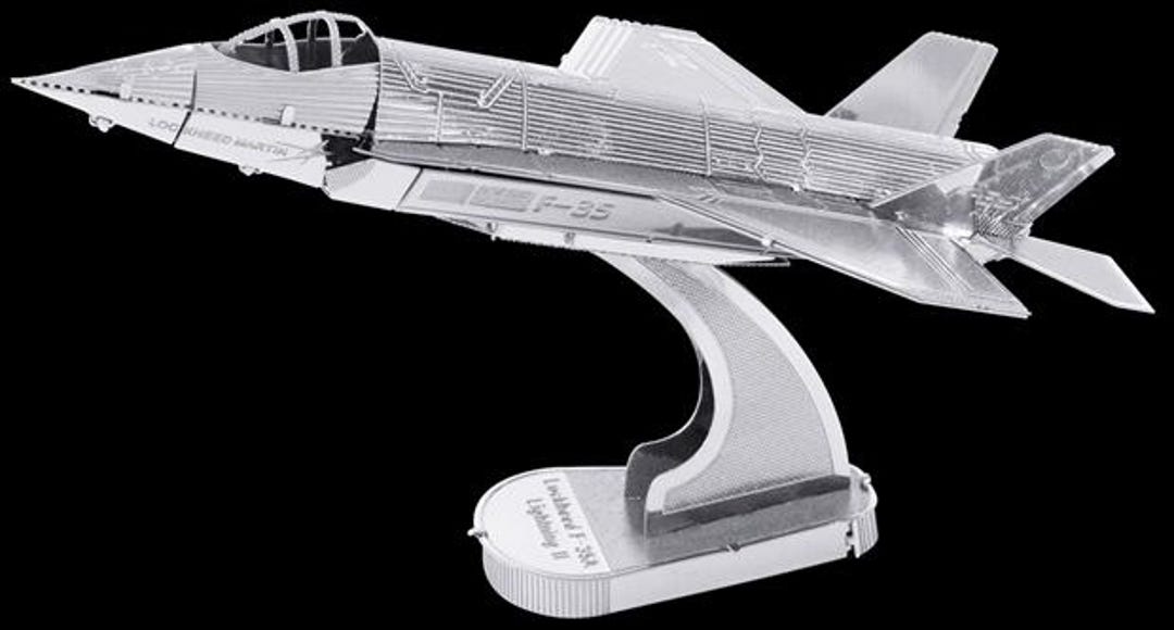 Fascinations Metal Earth F-35 Lightning II Laser Cut 3D Metal Model Kit ...