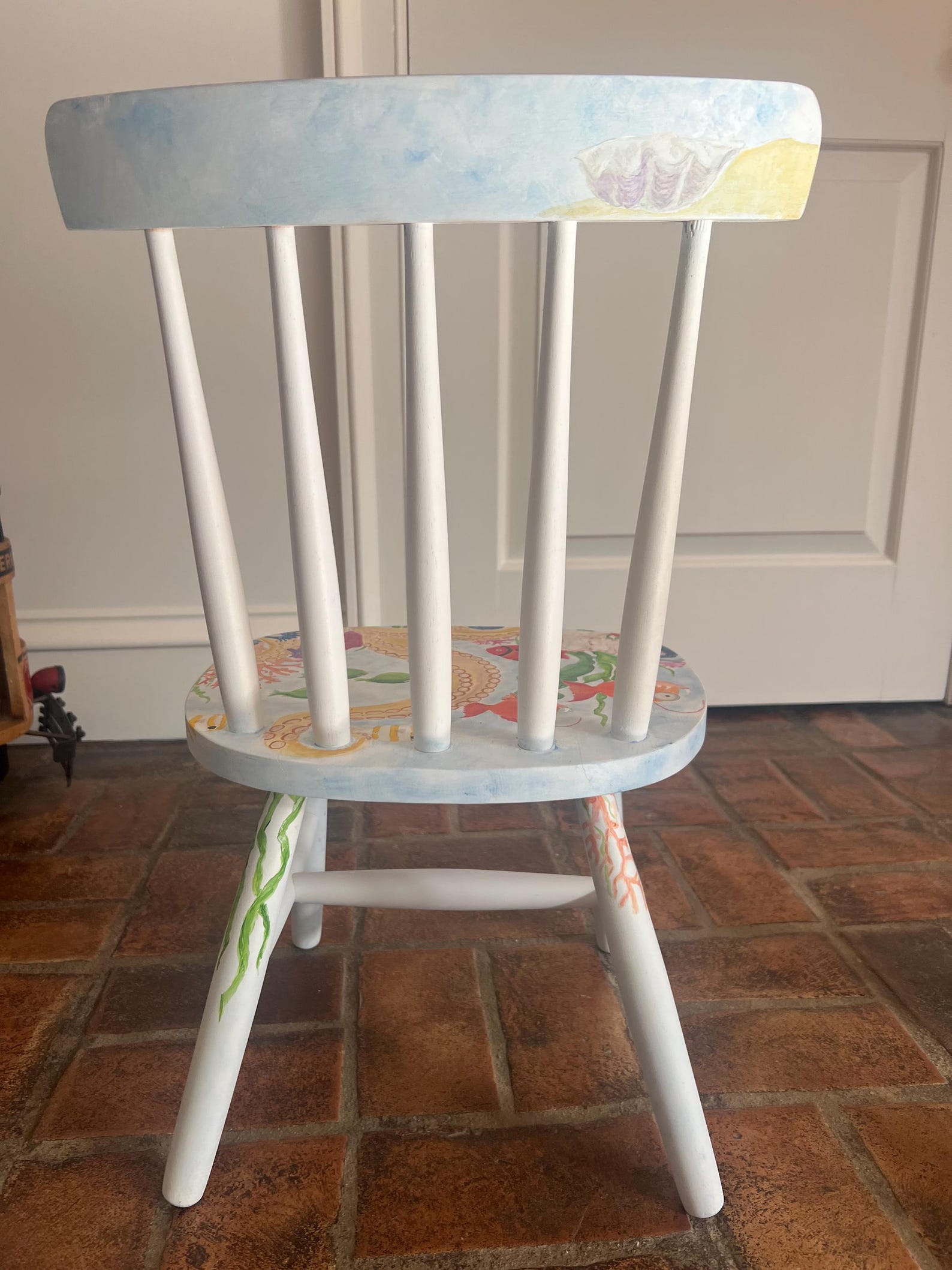 Hand-painted Child's Chair, Unique Colorful Kid Furniture Perfect for ...