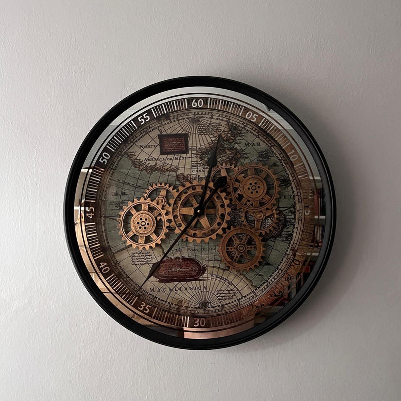 Retro Wall Clocks Gears - Etsy