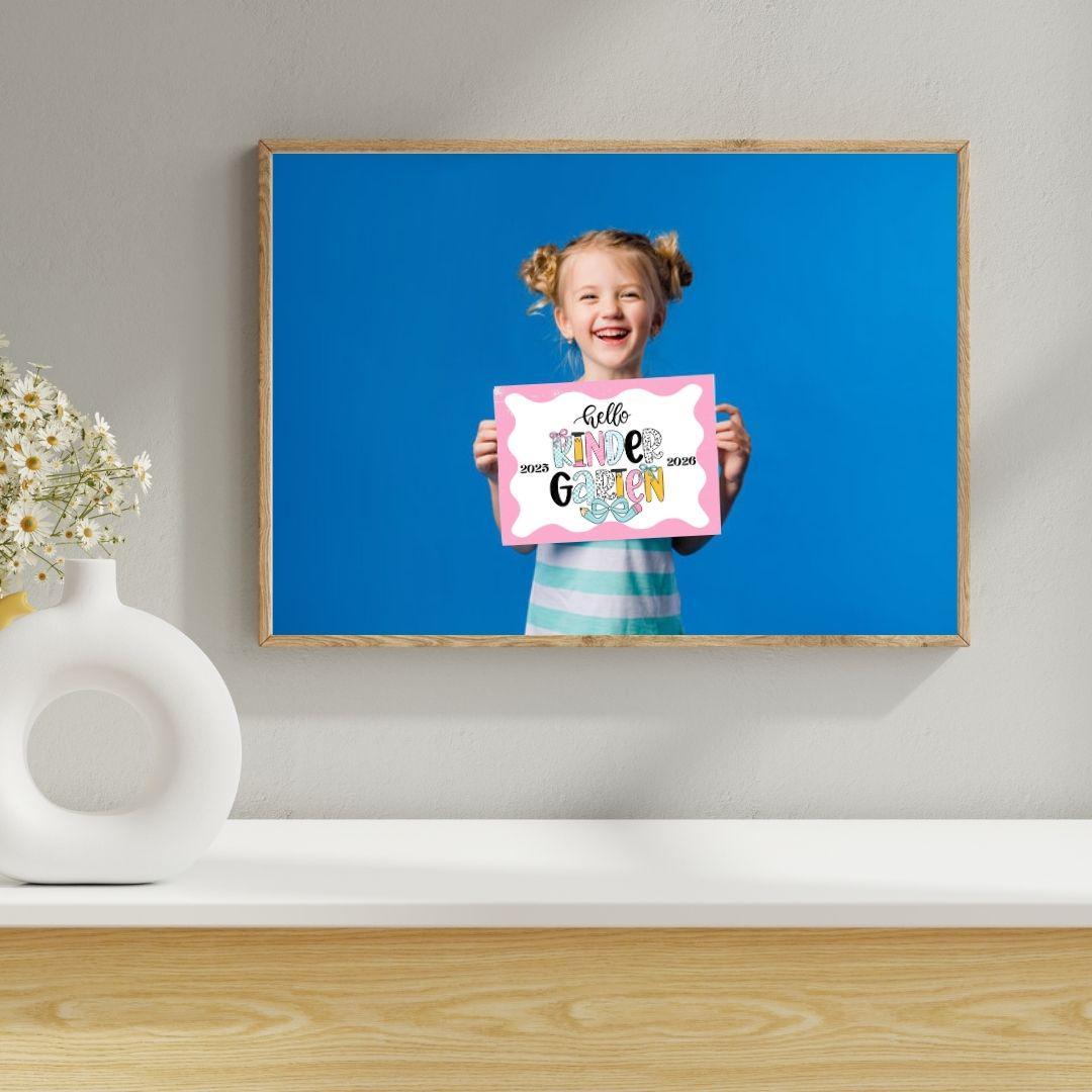 First Day of Kindergarten Sign Printable | Back to School Sign ...