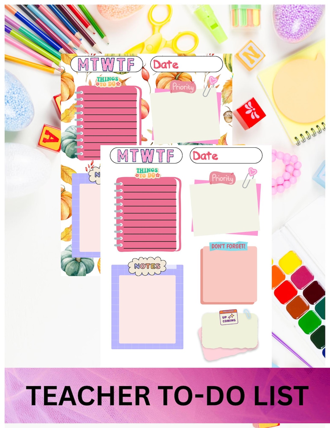 Daily Planner Printable Planner Teacher Planner Teacher To-do List ...