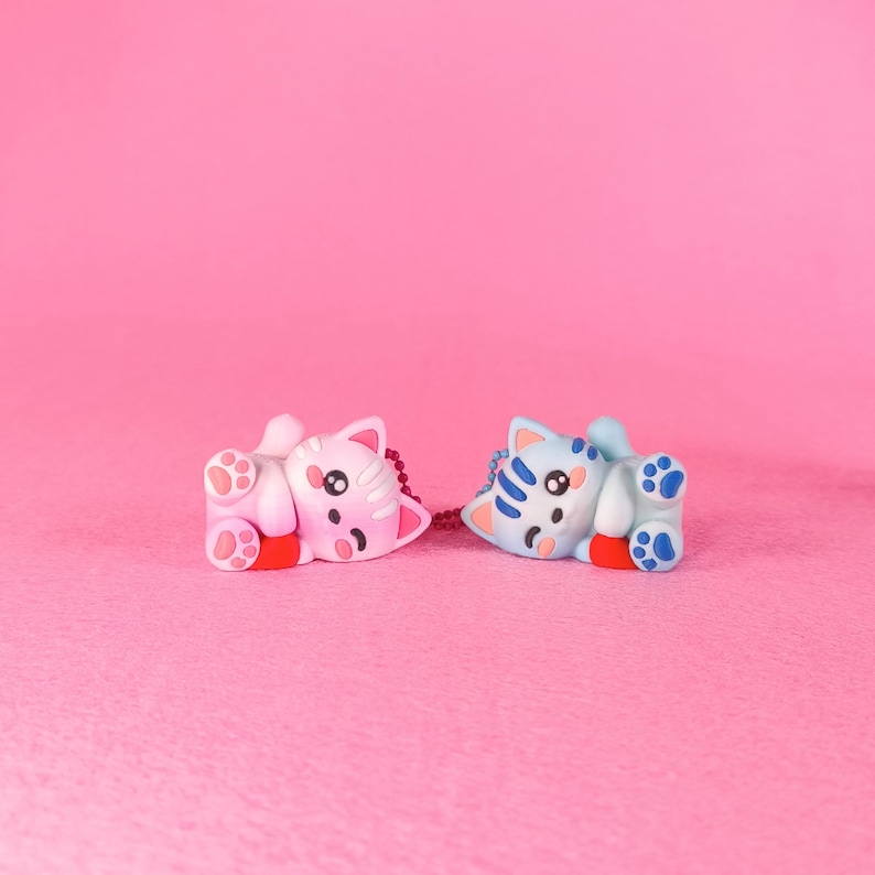 Magnetic Couple Keychain Set – 3D Printed Bear, Panda, Cat - Etsy