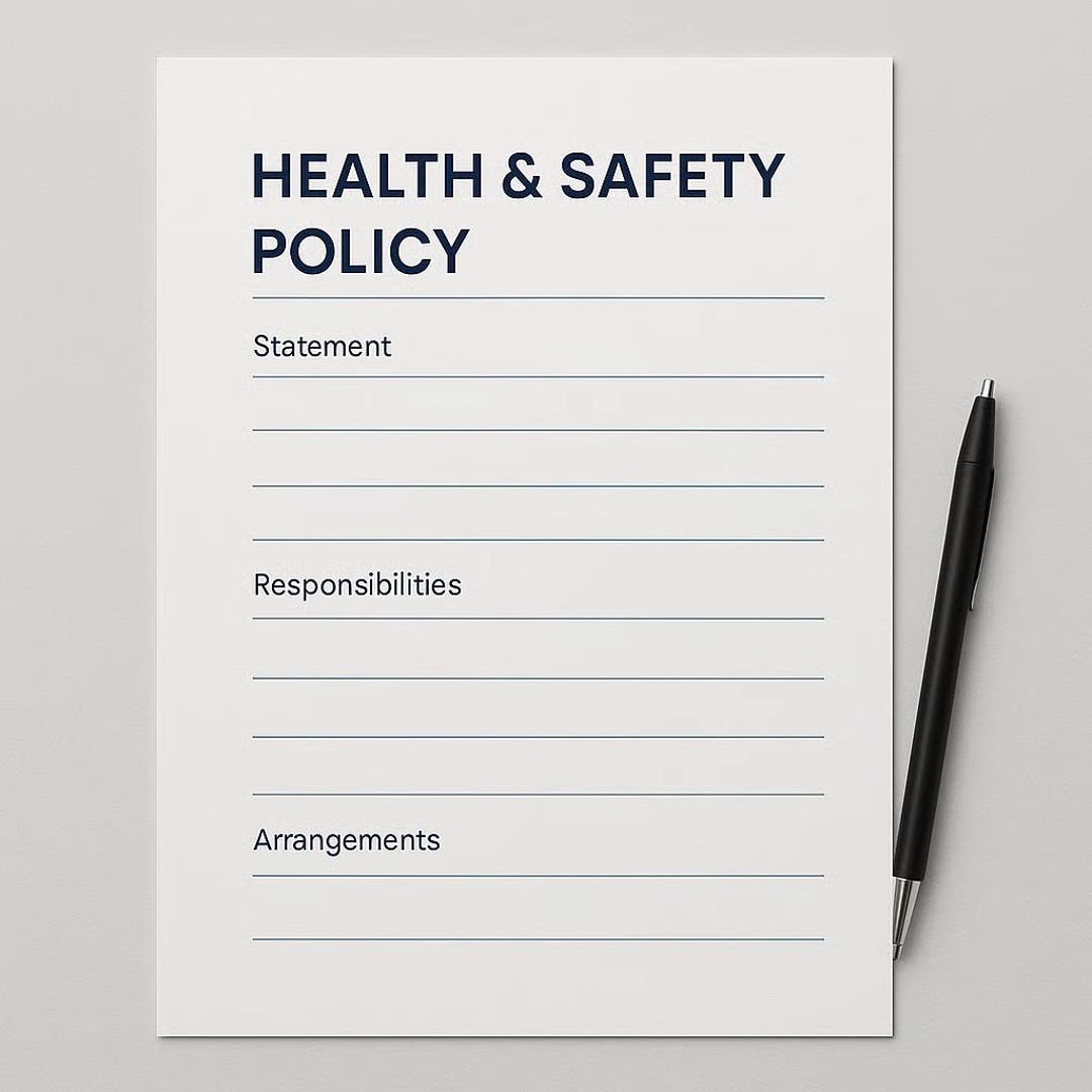 Health & Safety Policy Template UK | Plain English | Editable Word ...