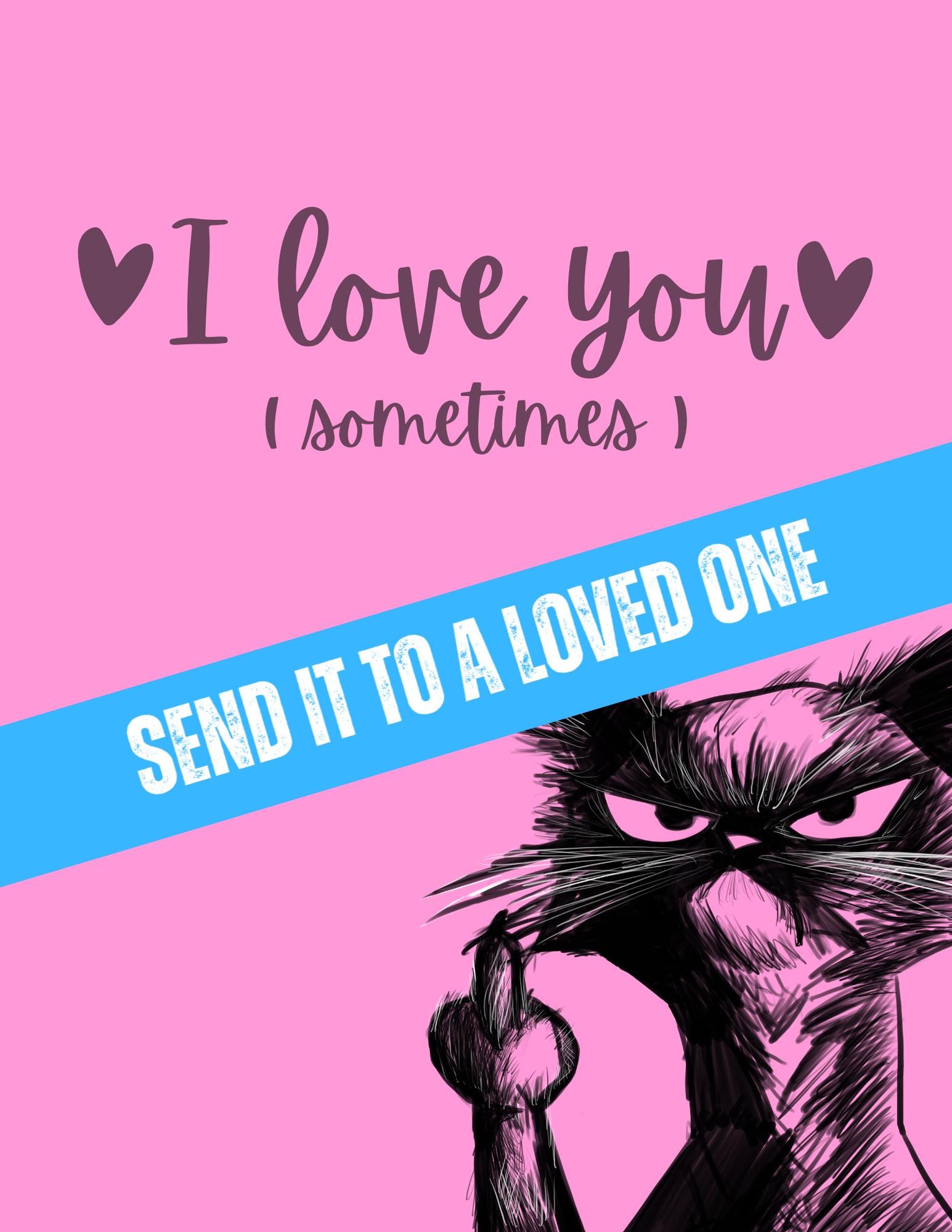 Snarky Cat Meme Poster: Funny Office Decor Canva Template (digital ...