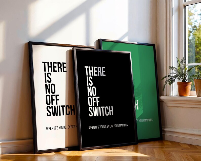 Girl Boss Motivational Poster Set: Emerald Green Office Decor (digital ...